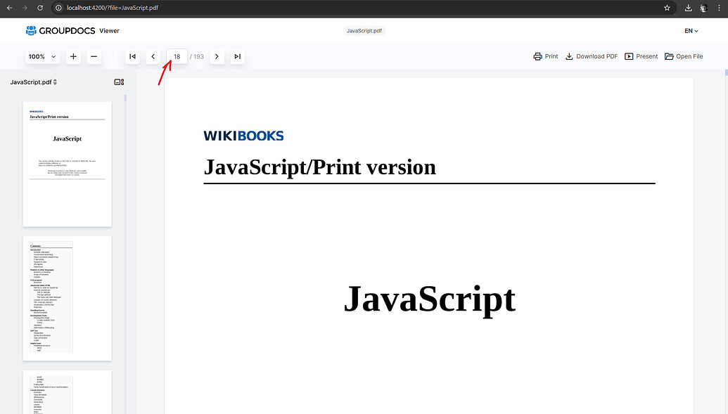 Groupdocs Viewer 8.0.7 - Wrong page no displayed initially during server delays to return pages ...